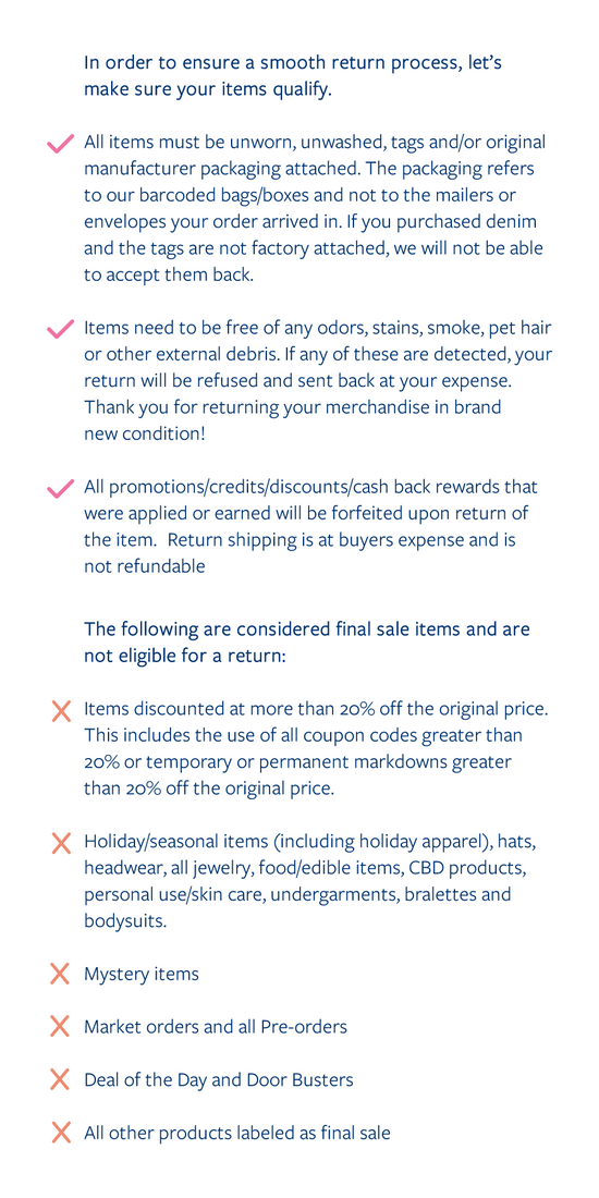 Shipping + Returns | Our Policies Make Shopping Easy – Resort to Style
